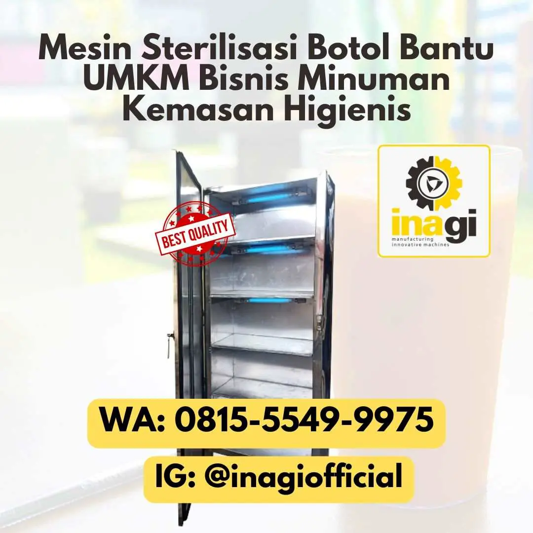 Proses Efektif Mesin Sterilisasi Botol Kemasan Minuman - INAGI